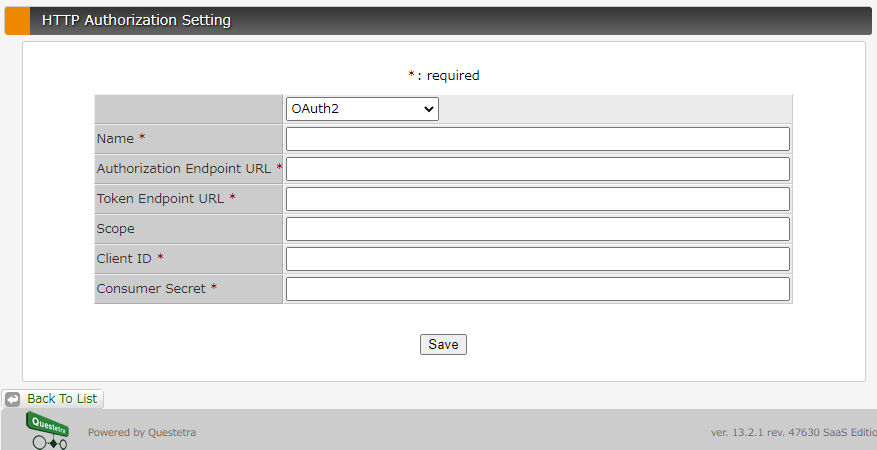 Understanding HTTP Authorization Settings – Questetra Support