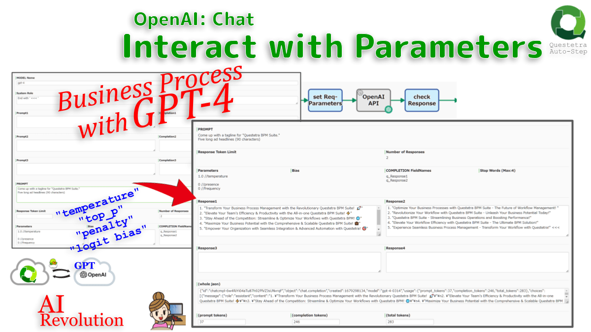 OpenAI #Chat: Interact with Parameters – Questetra Support