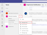 Microsoft Teams Integration As Webhook Snapcomms