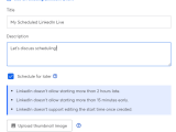 Create A Linkedin Live Event Streamyard Help Center