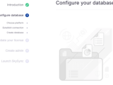 Configure Database Support Home