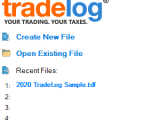 Overview Of Welcome Screen Tradelog Software