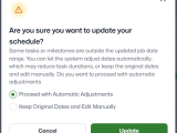 Choose Automatic Or Manual Adjustments Workflowmax