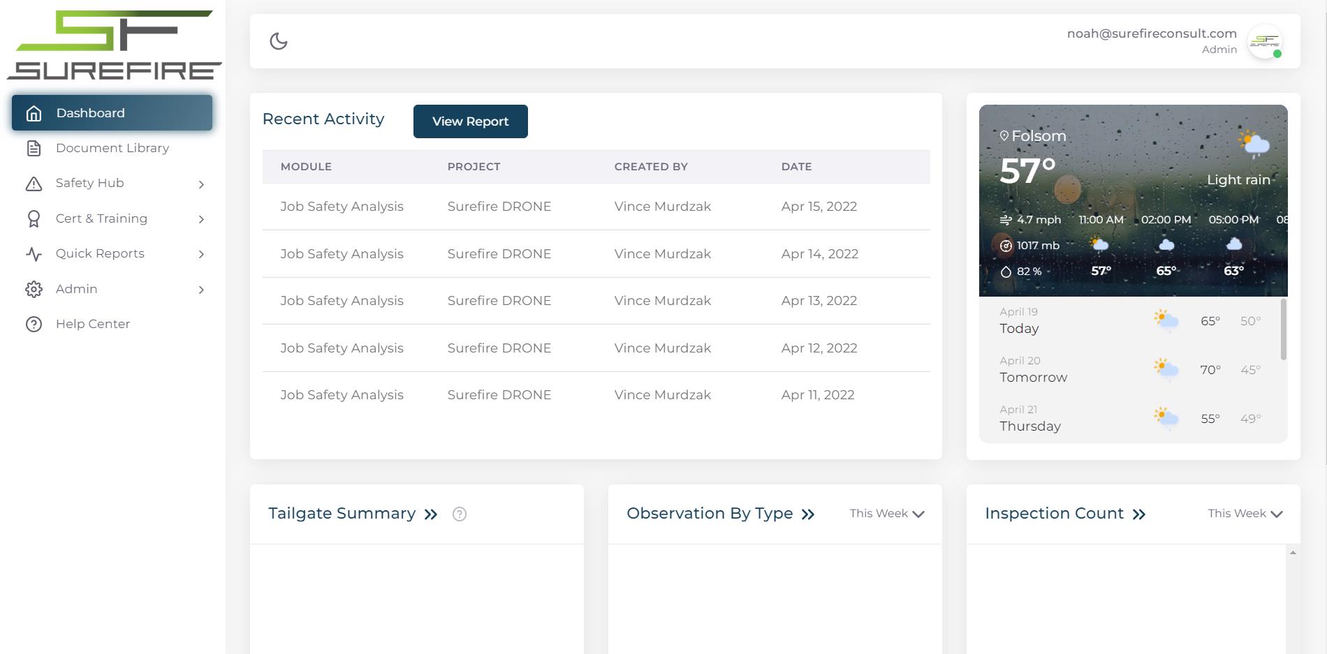 CONSTRUCTION SAFETY SERVICES - Surefire Consulting
