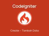Tutorial Crud Codeigniter Create Susantokun