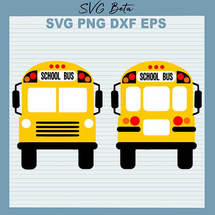 School Bus Bundle SVG cutting file craft for cricut products