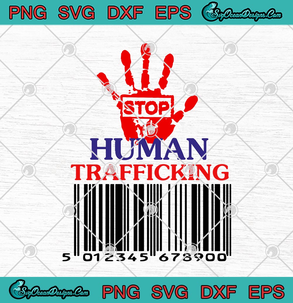 Stop Human Trafficking Human Rights Issues Barcode SVG PNG EPS DXF ...