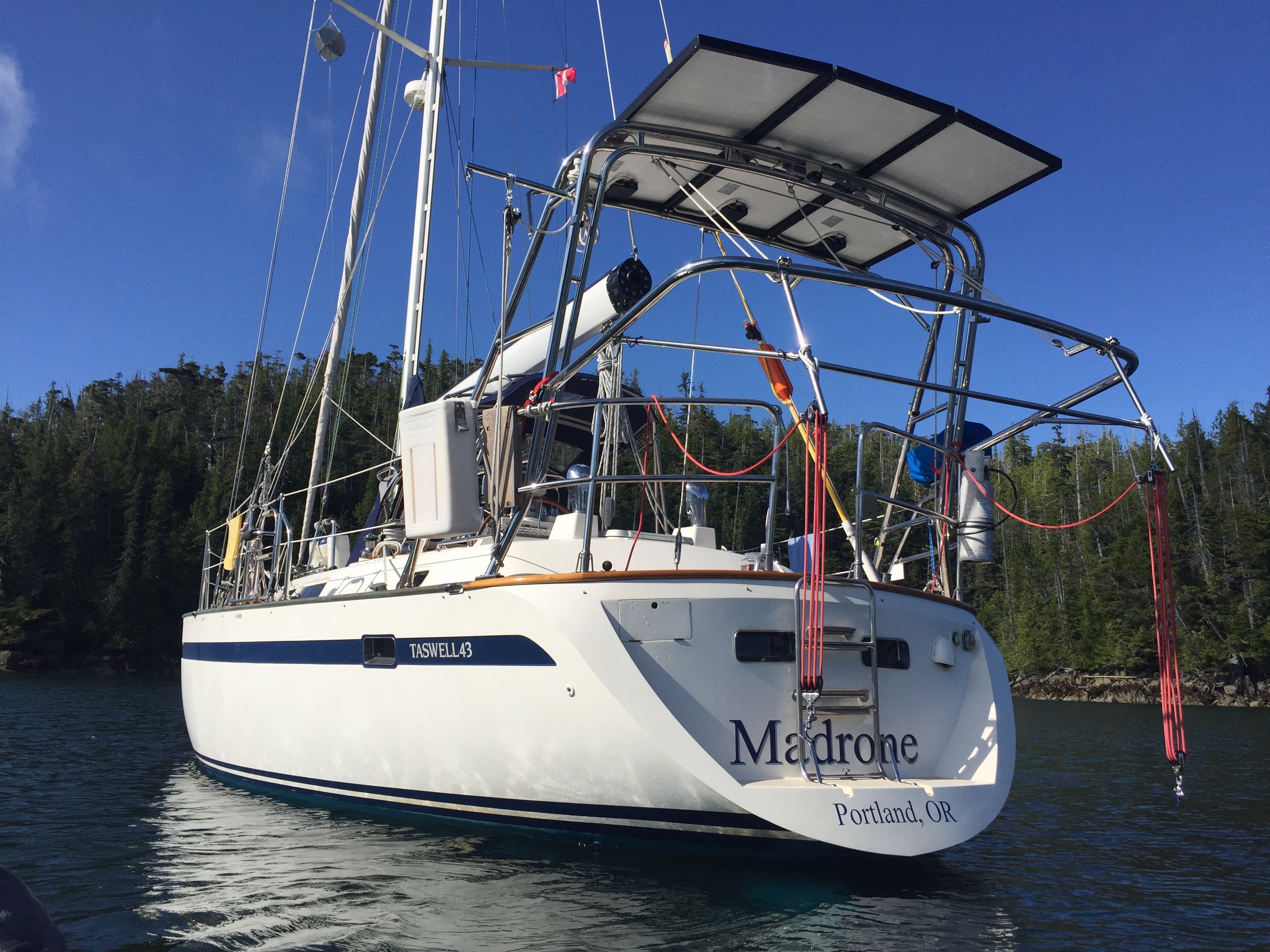 Shiny boat parts – S/V Madrone