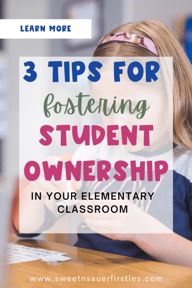 3 Things You MUST Know About Student Ownership - Sweet 'N' Sauer Firsties