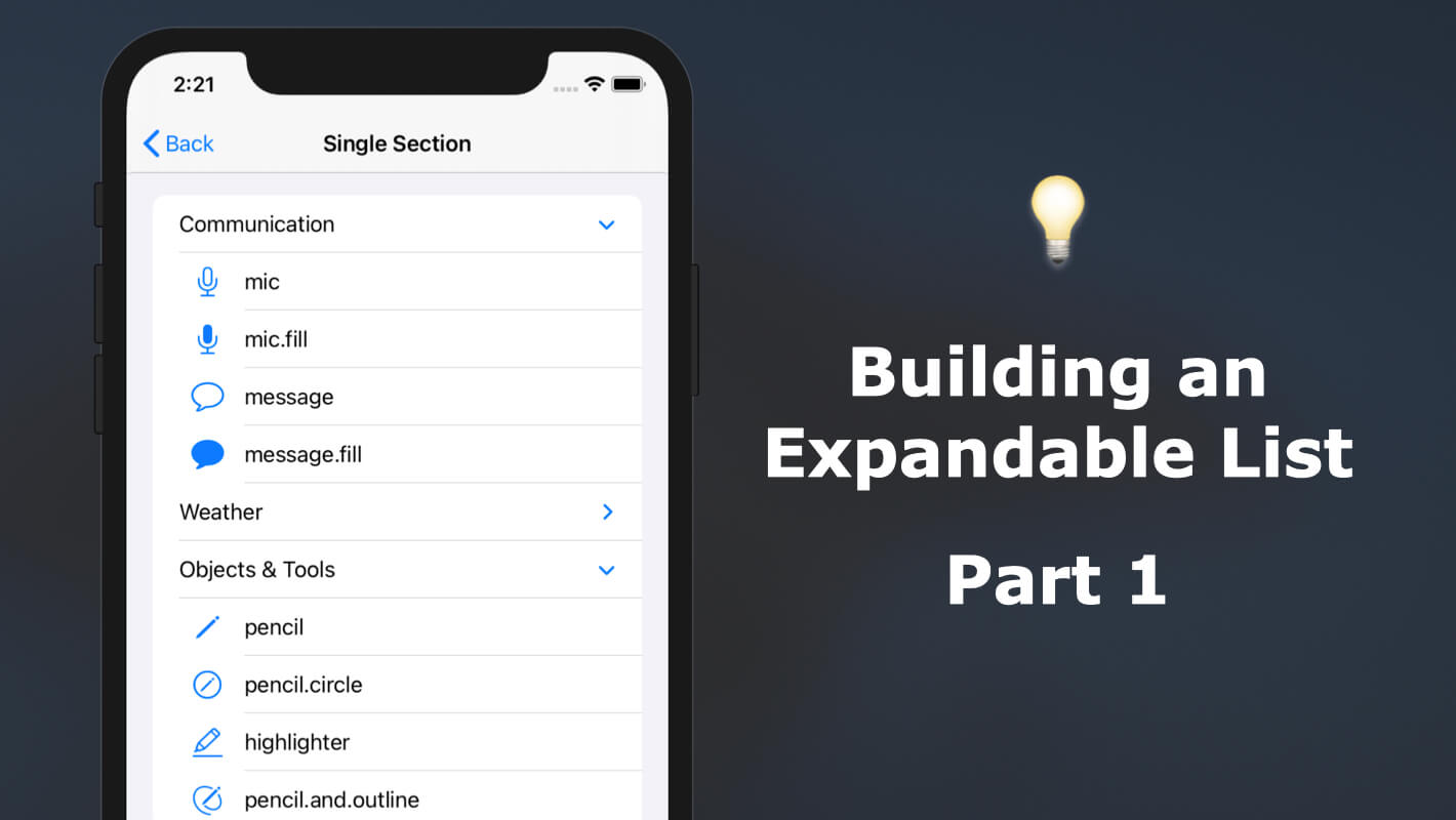 Building an Expandable List Using UICollectionView: Part 1