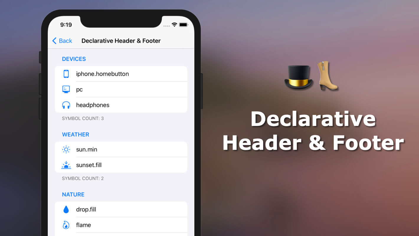 Declarative Uicollectionview List Header And Footer Swift Senpai