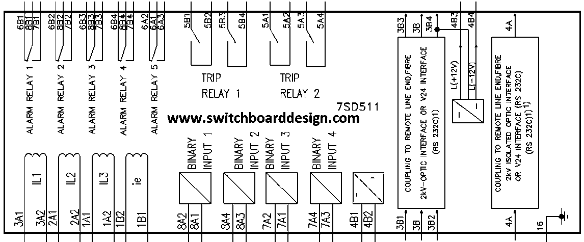 Line differential protection Relay Block 7SD5 With (1NO+1NC ...