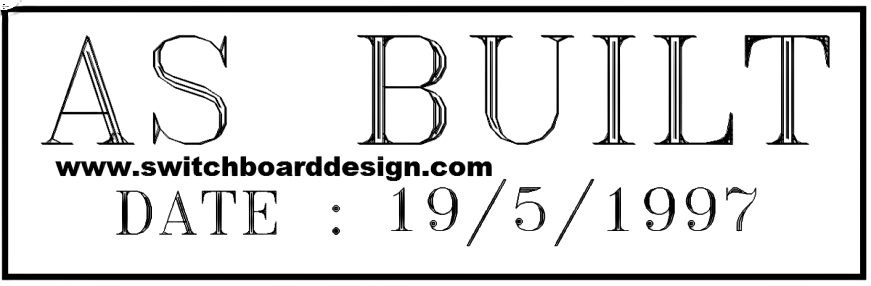 ASBUILT - Switchboard Design