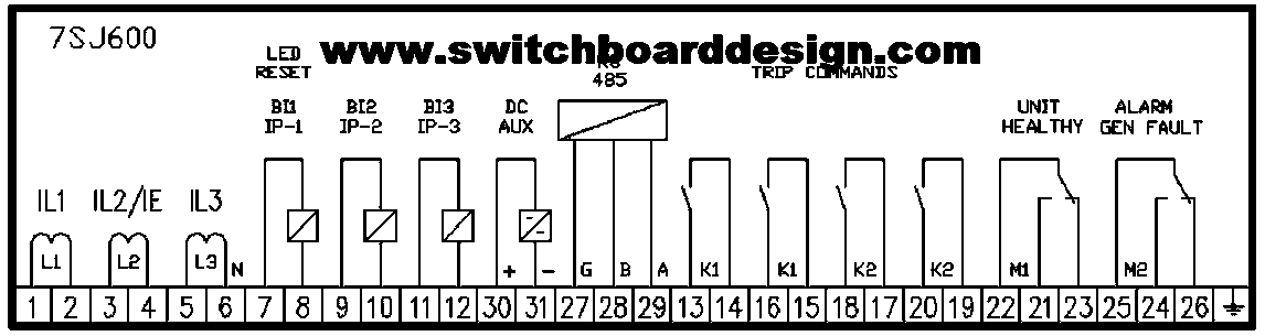 numerical over current, motor and overload protection relay block ...