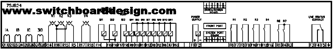 Multifunction Protection Relay Block 7SJ62 With (4NO) - Switchboard Design