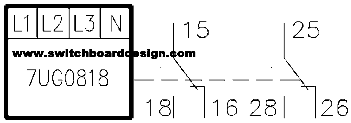 Line monitoring relay Block 7UG0818 - Switchboard Design