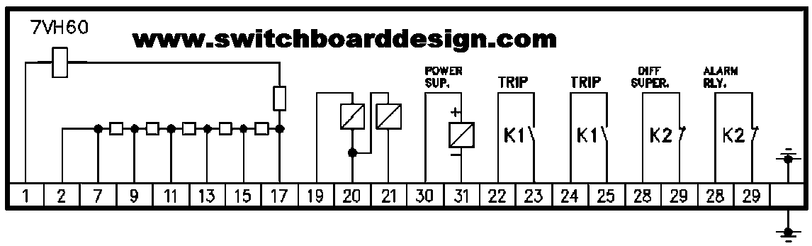 High-Impedance Differential Protection Relay Block 7VH60 - Switchboard ...