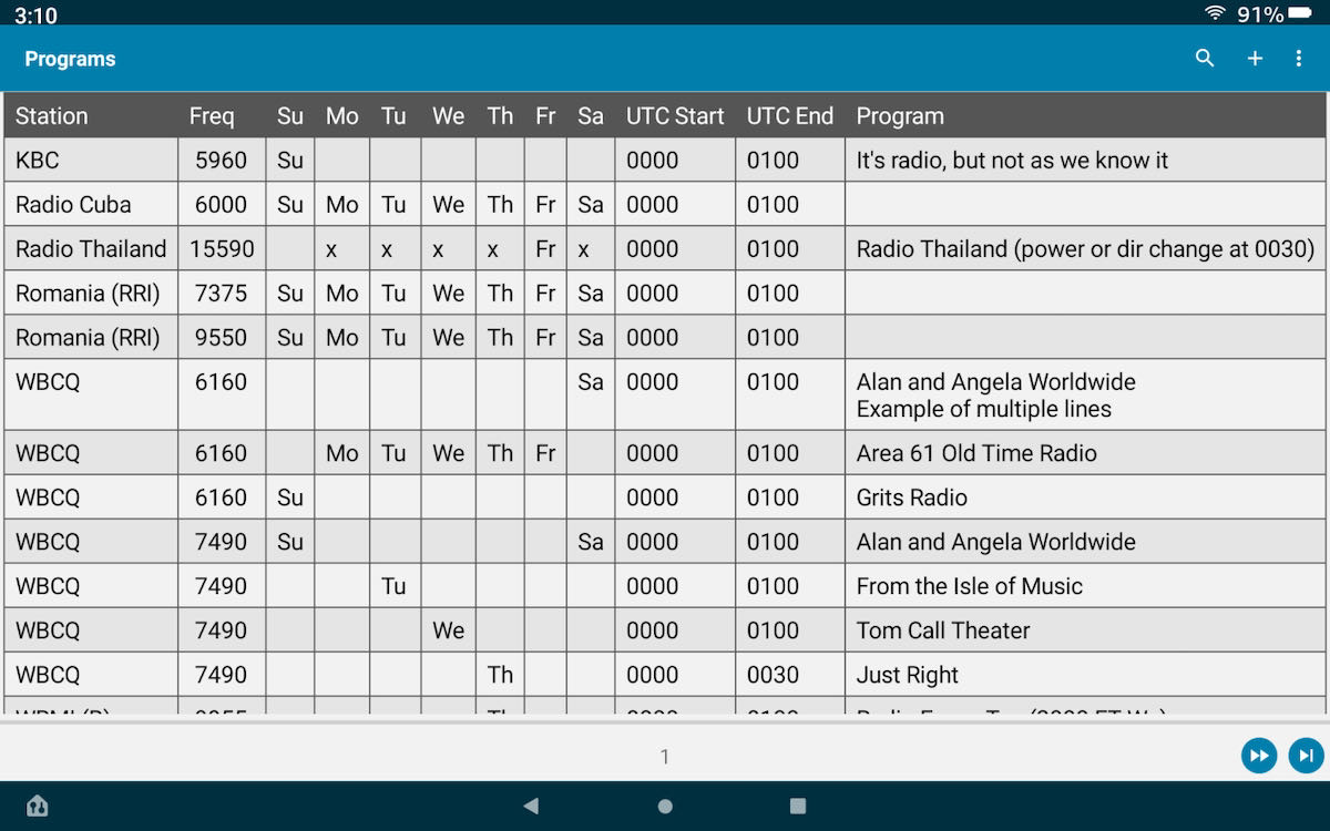 Guest Post Radio Schedules In A Simple Android Database The Swling Post