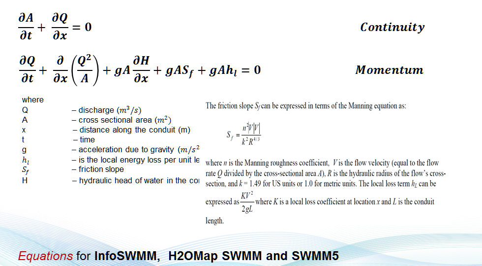 Innovyze St Venant Solutions for InfoSWMM, InfoSewer, H2OMap SWMM and ...