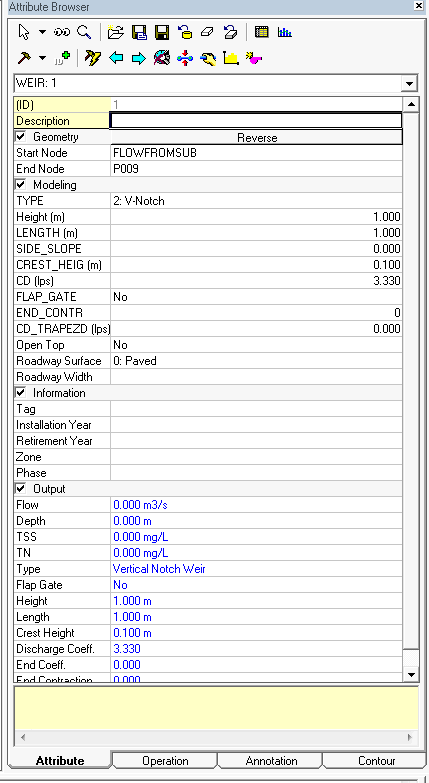 Weir Editor in InfoSWMM and InfoSWMM SA for a SWMM5 Weir – SWMM5, ICM ...