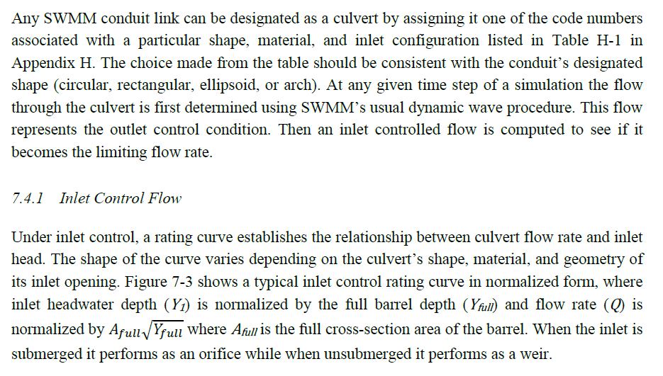 Culverts in InfoSWMM and SWMM5 – SWMM5, ICM SWMM, ICM InfoWorks ...