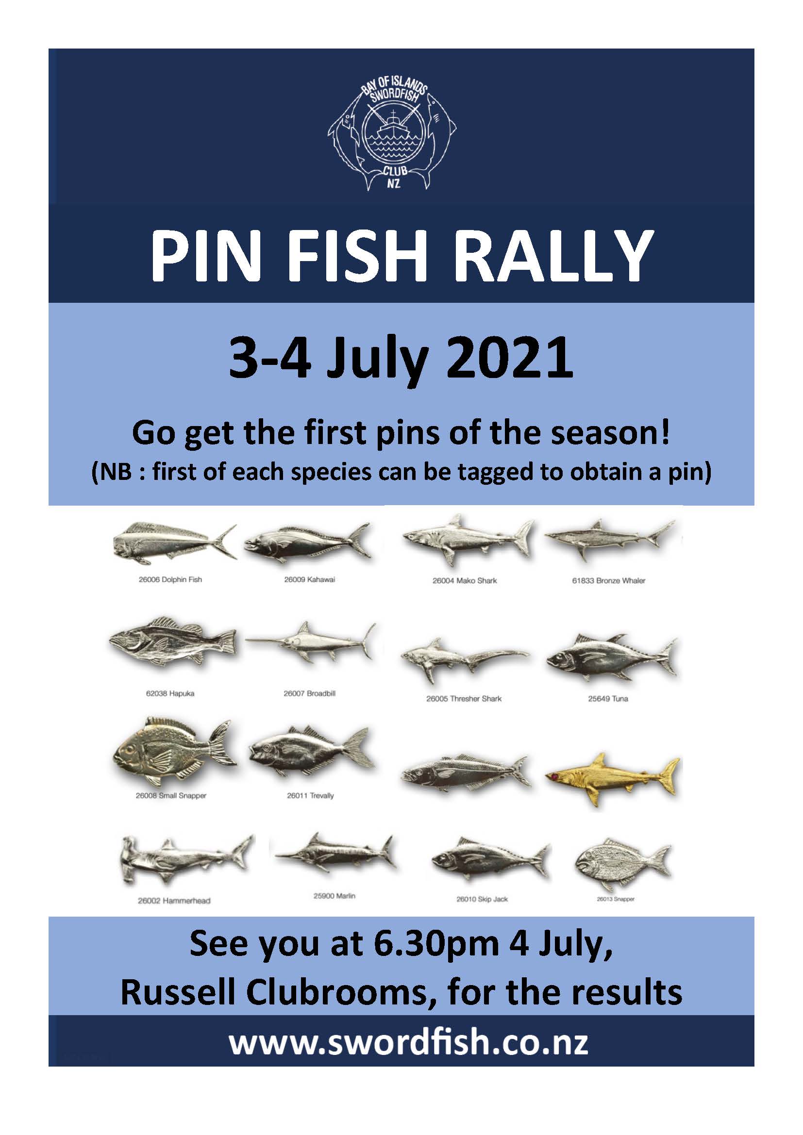 Pin Fish Rally issue 25.06.2021 | BAY OF ISLANDS SWORDFISH CLUB (INC)