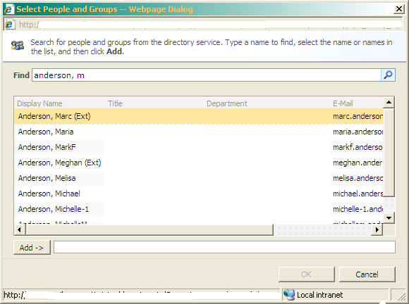 Working with the People Picker: A Shortcut – Marc D Anderson's Blog
