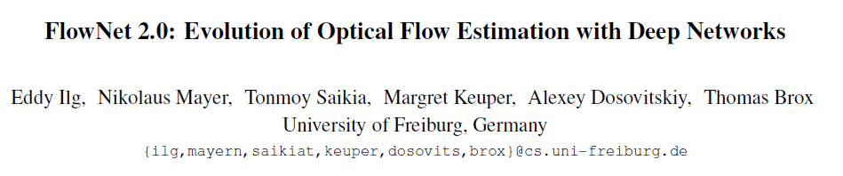 A Brief Review of FlowNet | Synced