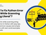 How To Fix Python Error Eol While Scanning String Literal