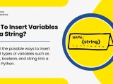How To Insert Variables Into A String In Python