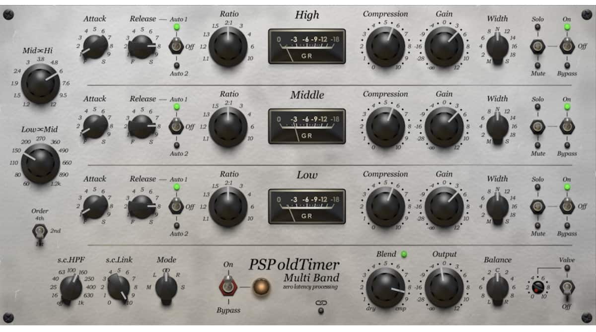 Introducing PSP oldTimer MB Multiband Compressor - Synth and Software