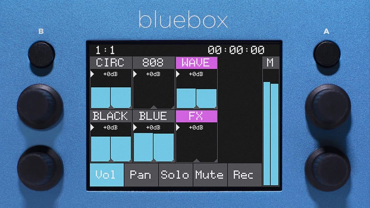 1010music Announces Bluebox Portable Audio Mixer - Synth and Software