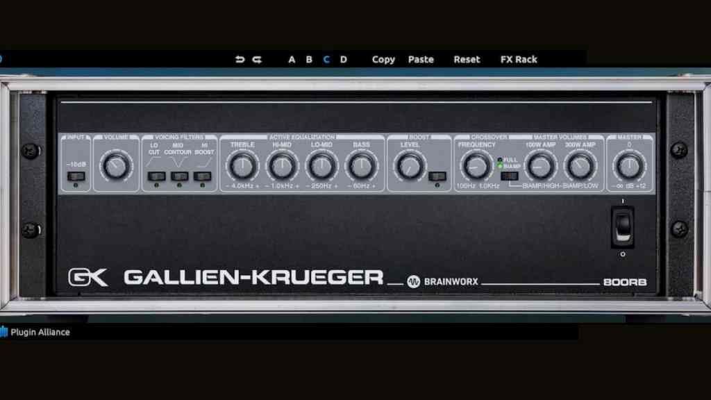 New Gallien Krueger 800RB Bass Amp Plugin - Synth and Software