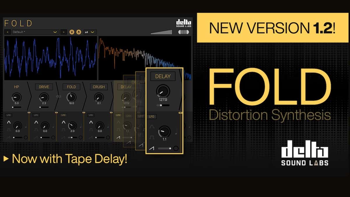 Delta Sound Labs Announces Fold 1.2 Update, Now with Tape Delay - Synth ...