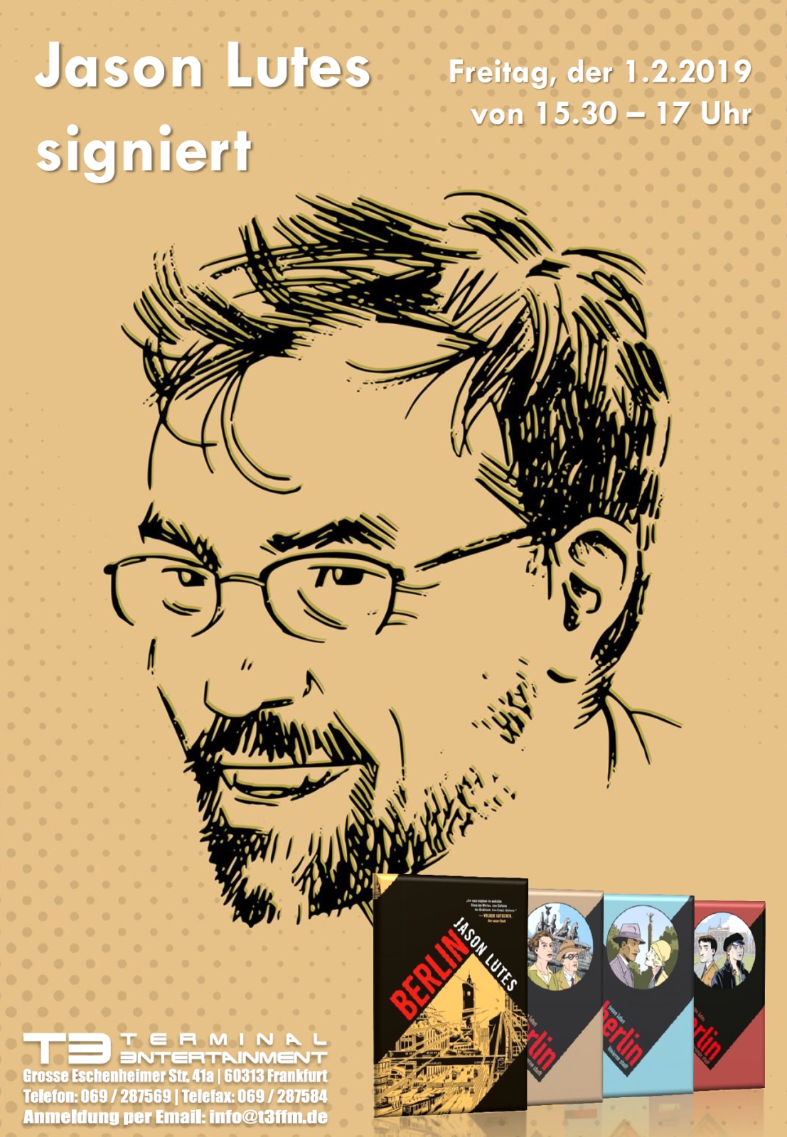 Signiertermin: Jason Lutes – Terminal Entertainment T3