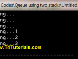 Program To Implement Queue Using Two Stacks In Data Structures C Plus