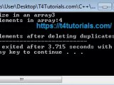 C Program To Delete Duplicate Elements From Array T4tutorials