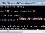 C Program To Copy All Elements Of One Array To Another T4tutorials