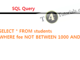 Between Operator In Sql T4tutorials