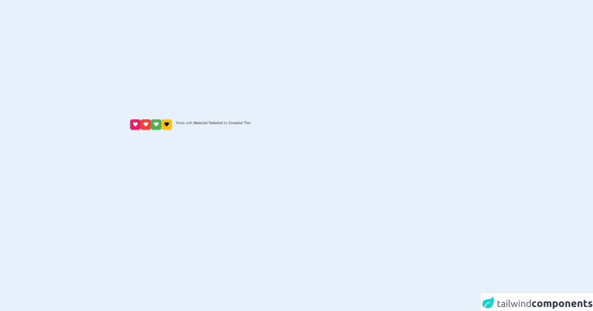 Tailwind Css Icon Button Colors By Material Tailwind