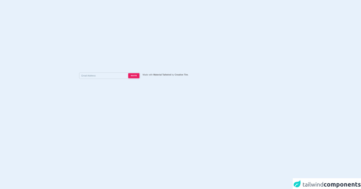 Tailwind Css Input With Button By Material Tailwind