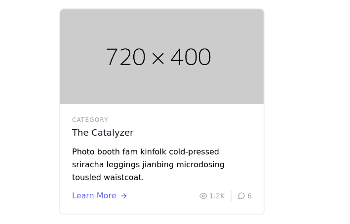 Article Card Tailwind Css Example