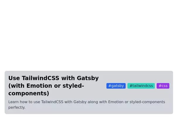 Article Post Preview Card Tailwind Css Example
