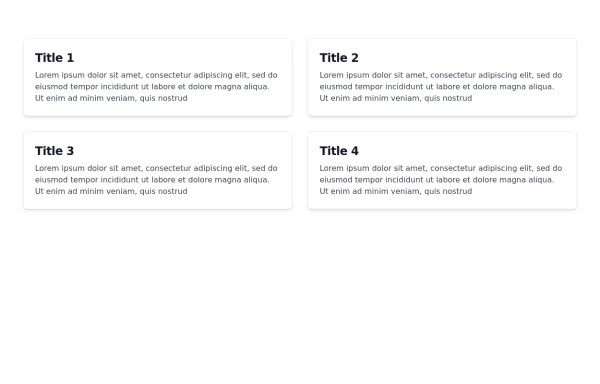 Basic Responsive Card Grid Tailwind Css Example