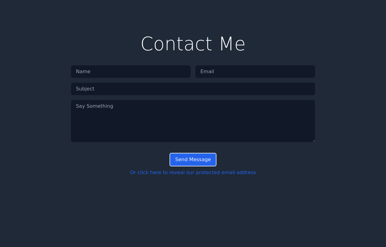 Contact Form Tailwind Css Example