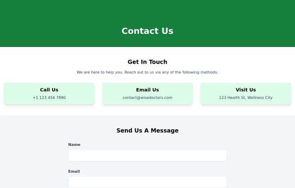 Contact Us Form Tailwind Css Example