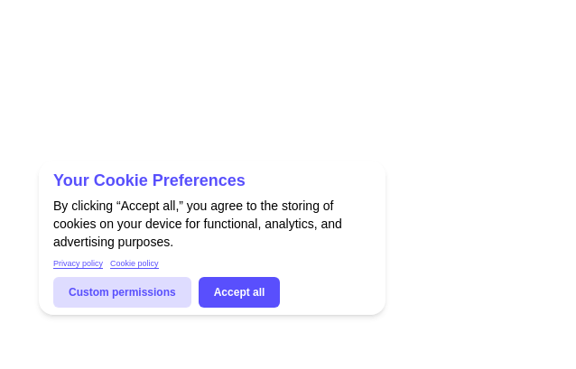 Cookie Consent Banner Tailwind Css Example