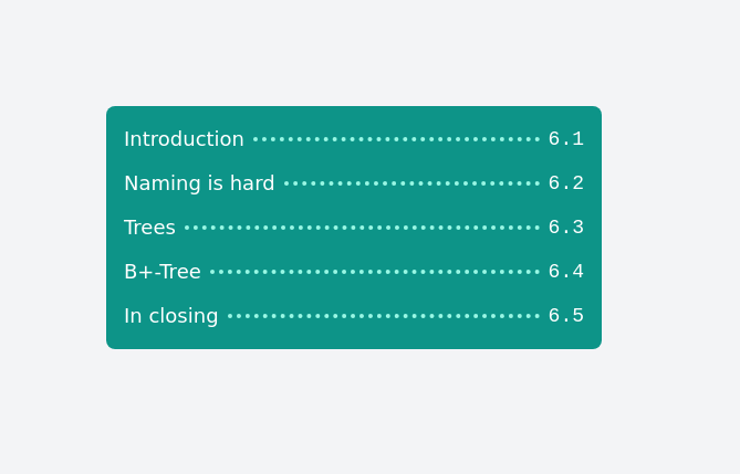 Nested List Tailwind Css Example