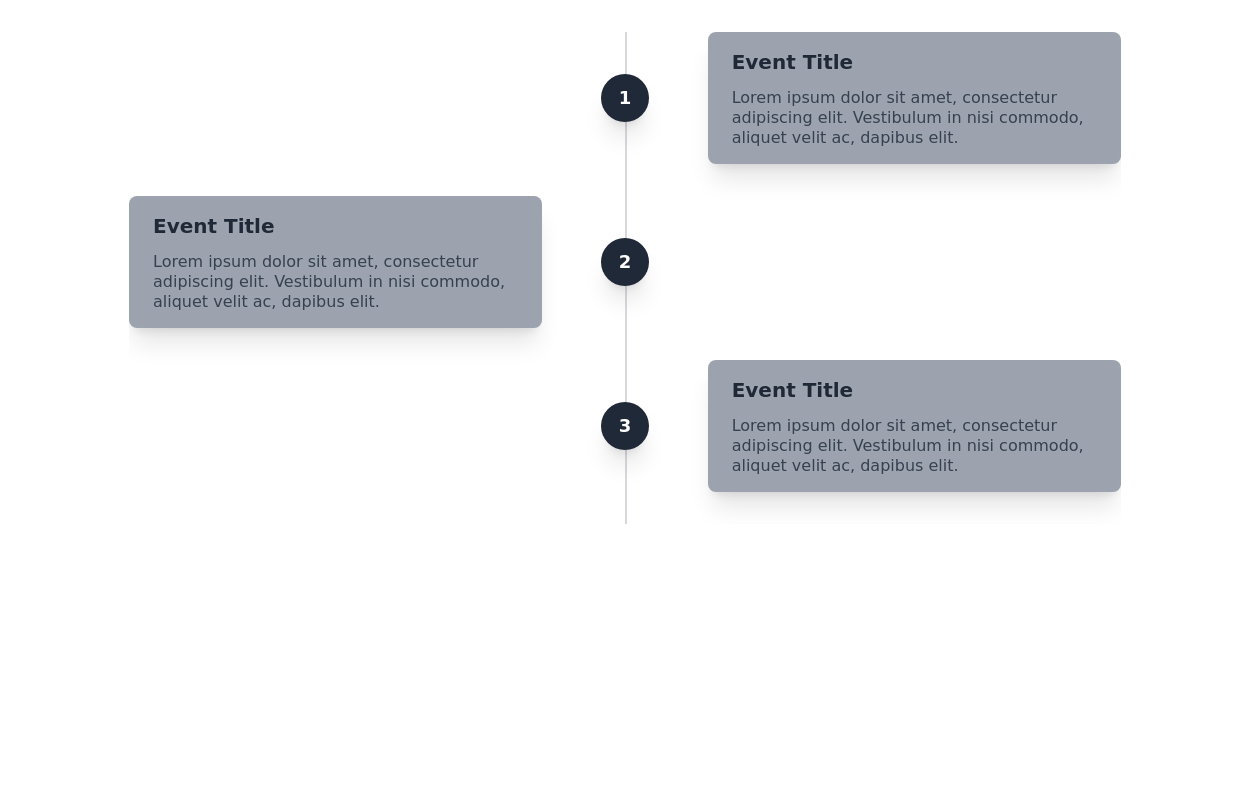 Event Timeline Tailwind Css Example