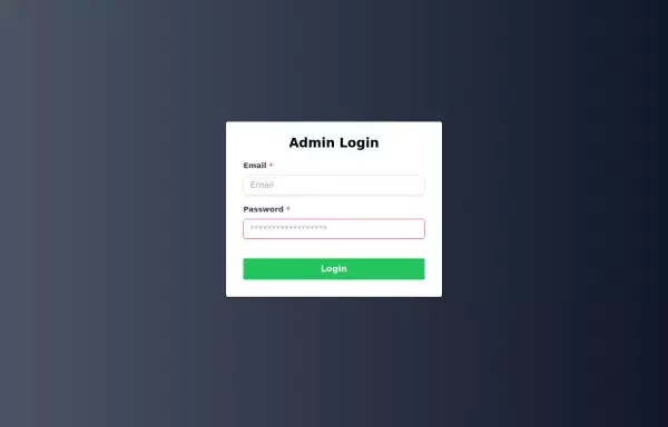 Login Form Tailwind Css Example